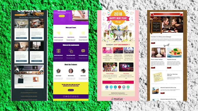 Design a responsive html email mailchimp newsletter template by ...