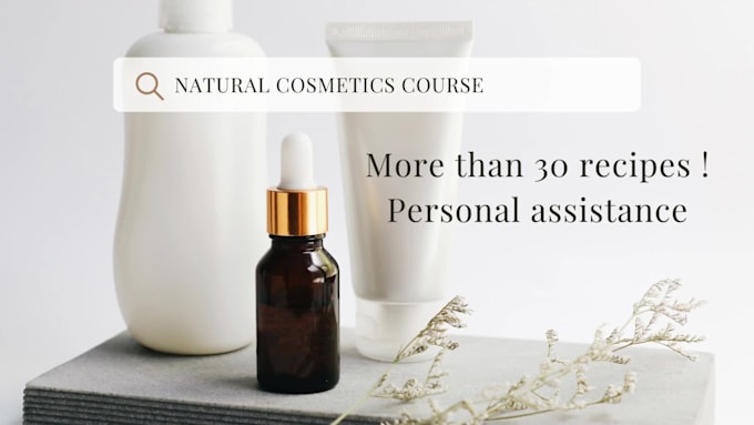 Give you natural and clean cosmetics formulation course by Farahtal ...