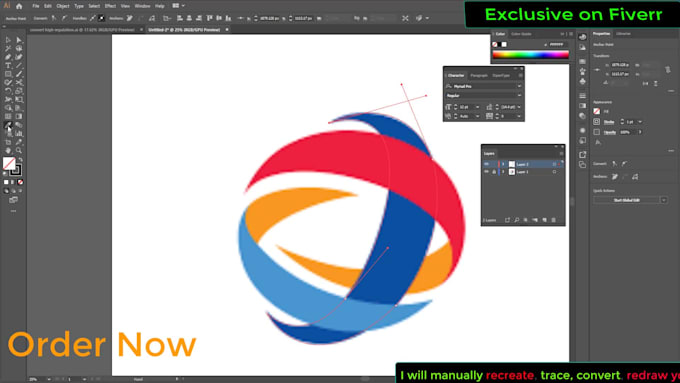 Vector tracing logo, vectorize, redraw, recreate convert any images to vector by Graphicshabib10 ...