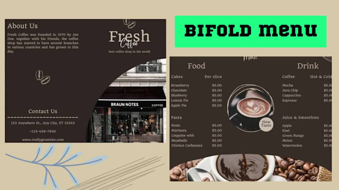 Design eye catching restaurant menus and food menus by Disnia | Fiverr