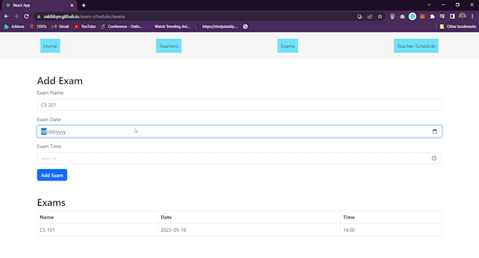 Make a custom exam scheduler to simplify your exam management by ...