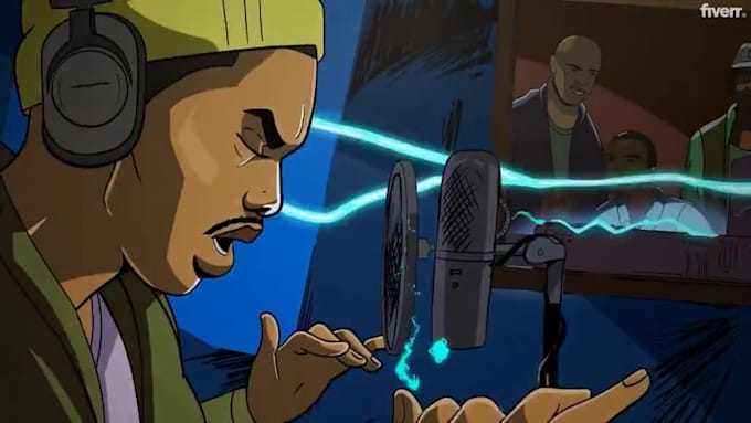 Do 2d animated music video, cartoon music animation, 2d music video ...