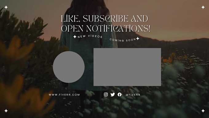 Create an epic youtube end screen card outro animation video by Daayzzz ...