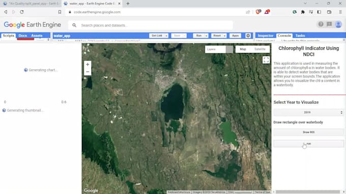 Build a google earth engine application by Wynne_gitau | Fiverr