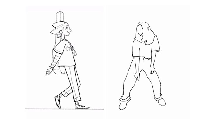 Draw line art animation 2d line art illustration comic line art by ...