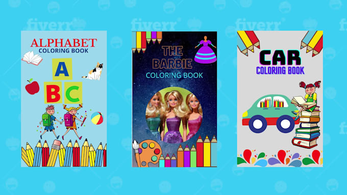 Creative coloring book cover design by Himanshikuma120 | Fiverr