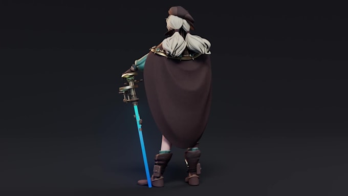 Make high quality 3d model 3d game character 3d modeling 3d sculpting character by Ayoolataiws ...
