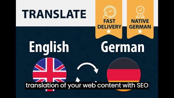 Deliver an excellent english to german translation by Abdulking627 | Fiverr