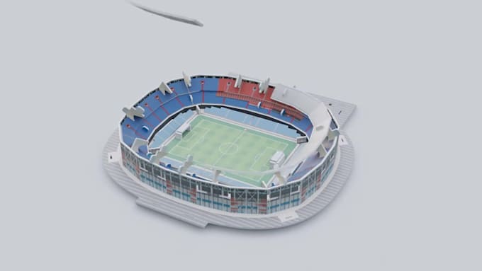 Render 3d stadium animation 3d sport complex and stadium gaming arena ...