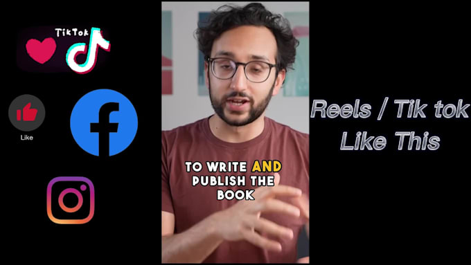 Add unique catchy tiktok subtitles and caption shorts, reals by ...