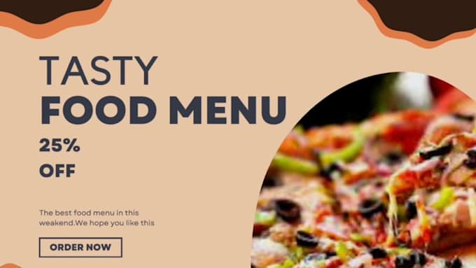 Professional food menu card banner poster design by Ayman147 | Fiverr