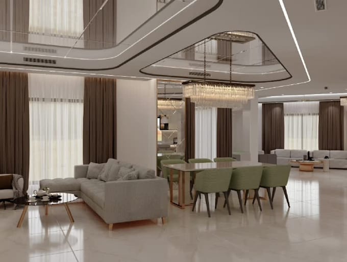 Do interior design and realistic rendering by Interior_house | Fiverr