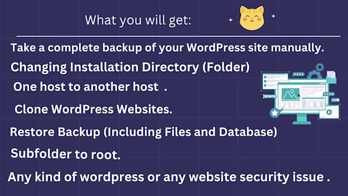 Do wordpress site backup, migrate, clone, transfer to new domain by Adnansabbir77 | Fiverr