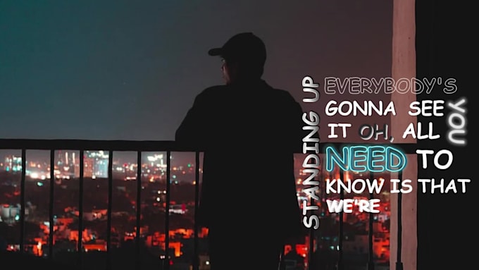 Create an awesome animated lyrics video for your song by Jasperwaseem ...