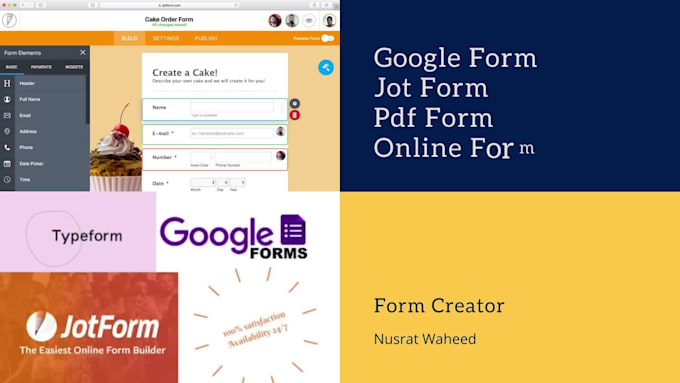 Create google forms, jot form and pdf forms online by Nusrat_waheed ...