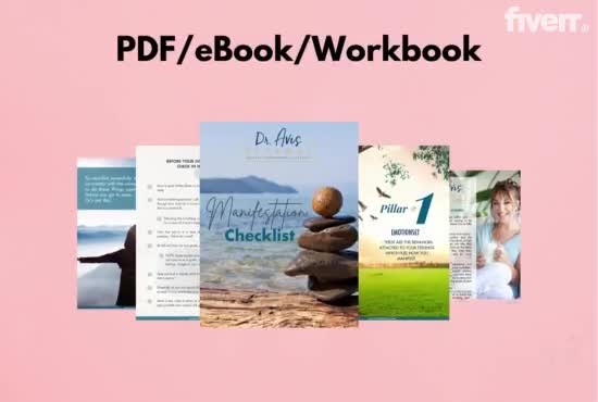 Design pdf, ebooks, workbooks, and lead magnets using canva by Nimraumer | Fiverr