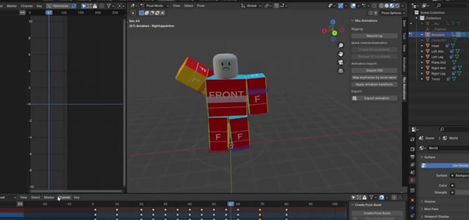 Hacer animaciones de roblox, animar y modelar para tu juego
