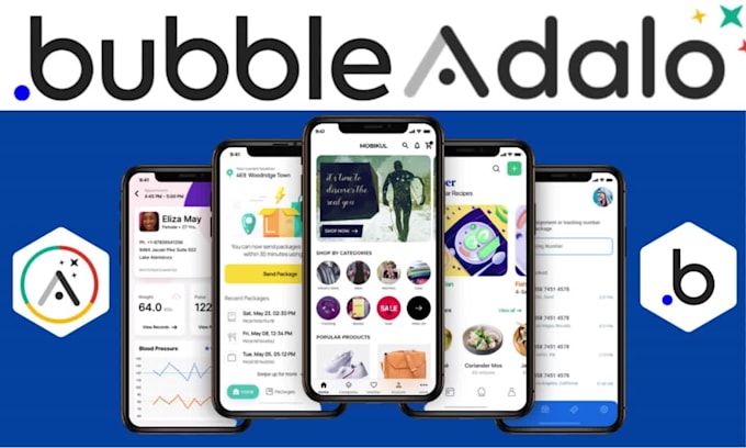 Develop no code bubble adalo flutterflow glide website ui mvp saas mobile app by Josephforbes806 ...