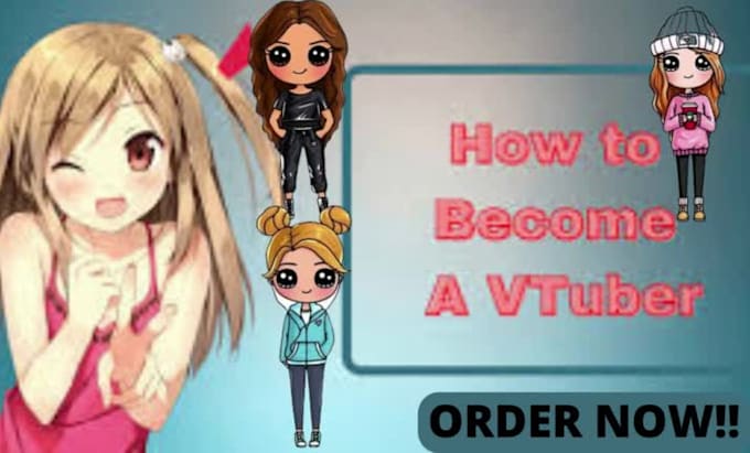 Draw vtuber avatar model and rig live 2d character streamer by Marry ...