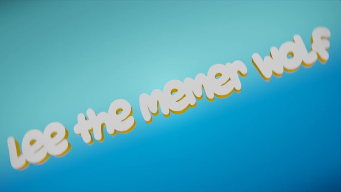 Make a 3d animated intro made with blender by Theexoticwonder | Fiverr