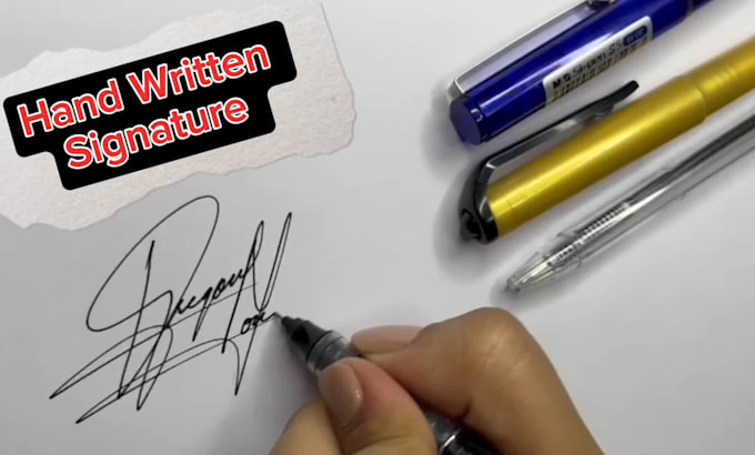 Design a real handwritten signature logo or autograph by Graphify_y ...