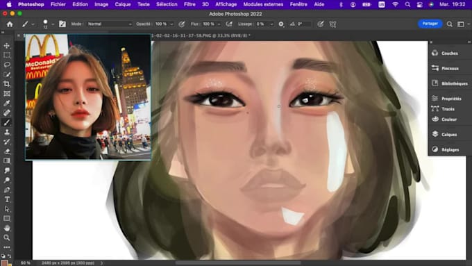 Draw a semi realistic of your drawing by Nooroda | Fiverr