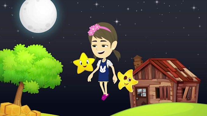 Create a 2d animation kids story or poems video by Sajida_artist | Fiverr