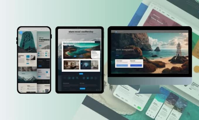 Design a responsive ui ux landing page for web or mobile by ...