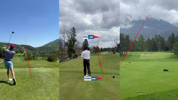 Create professional golf shot tracer videos by Maximzvegelj | Fiverr