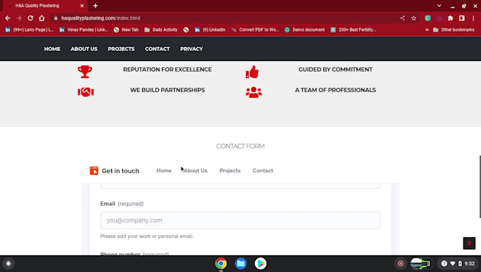 Provide website development html by Target_email | Fiverr