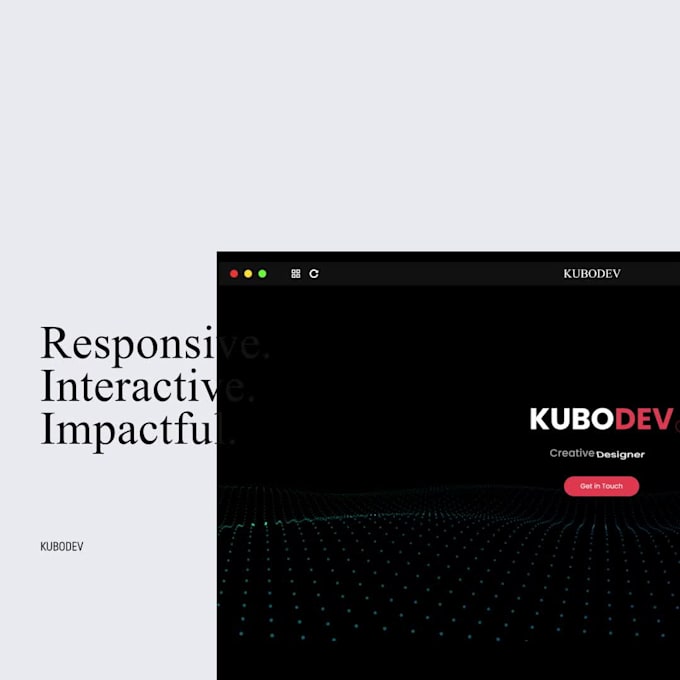 Code unique and engaging personal or business website by Kubo_dev | Fiverr