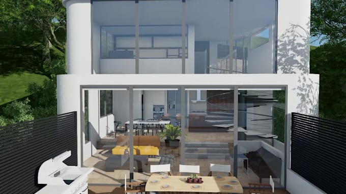 Make 3d and walkthrough of your house and real estate exterior, front ...