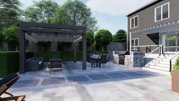 Design your landscape, garden, your front,back yard with realistic ...