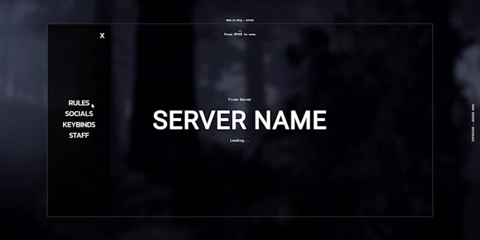 Create a responsive modern fivem loading screen for you by Jibzdev | Fiverr