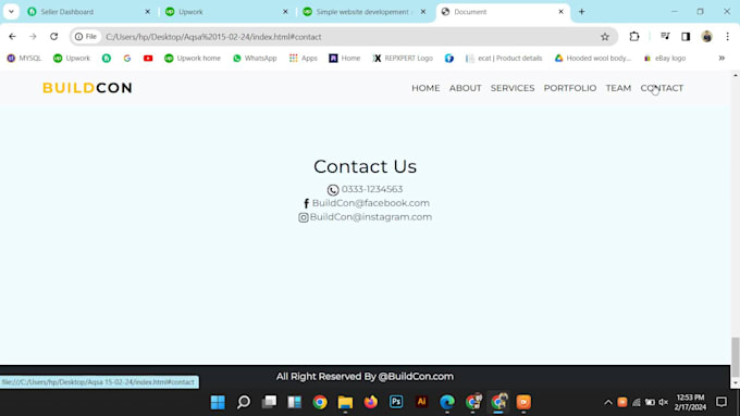 Do frontend web design html5 css3 javascript bootstrap by Abdlbasit | Fiverr