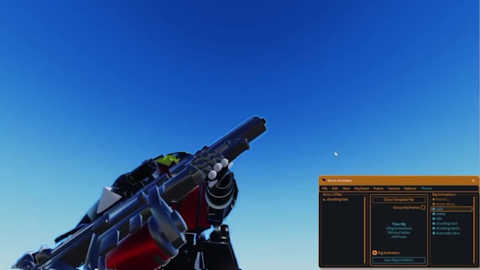 Create roblox r6 animation r15 animation for gun system, combat system ...