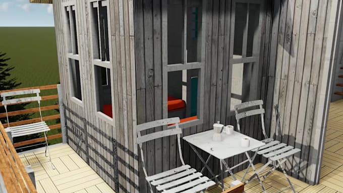 Dibuja el diseño de tu tiny house y modelo 3d de tiny house