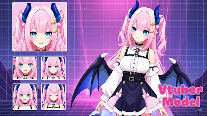 Create a custom vtuber model, live2d rig, and streaming ready avatar ...