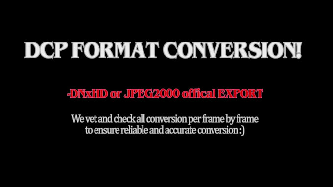 Convert and package any video to dcp for cinema or festivals by Sj ...