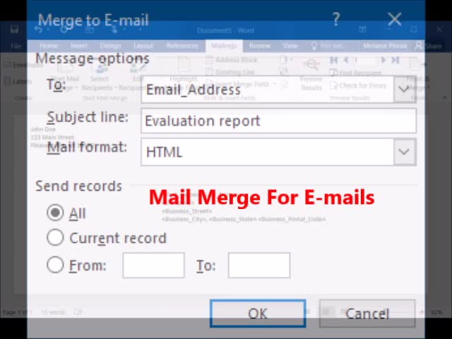 Setup mail merge for your document label letter with excel sheet by ...