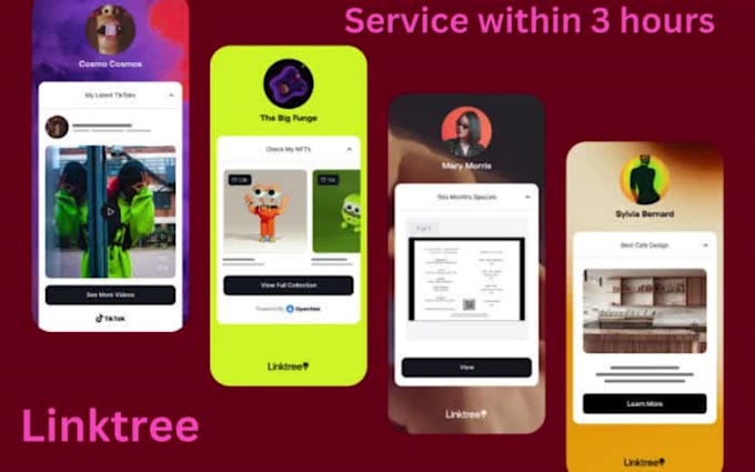 Setup linktree, taplink, beacons link in bio within 3 hours by Resnakhan | Fiverr
