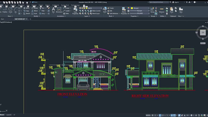 Drow architectural drafting in autocad and revit by Atiknahid | Fiverr