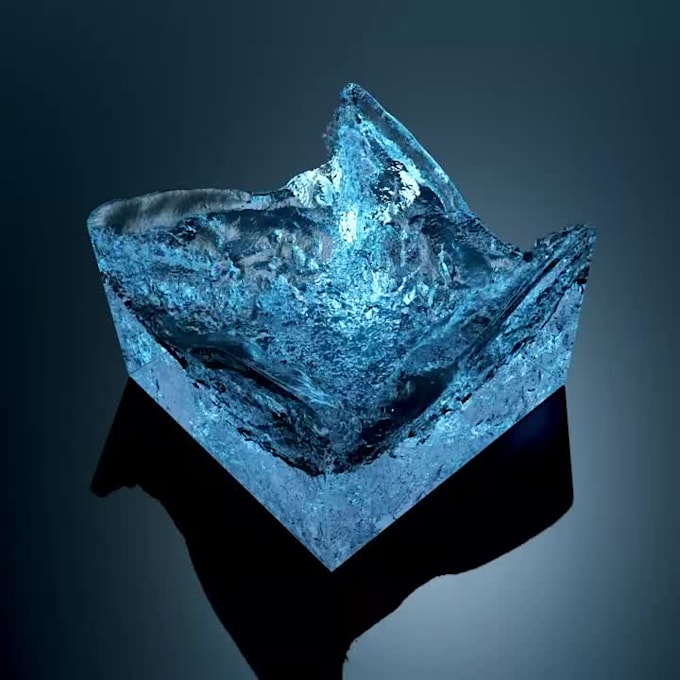 Do 3d water simulation, water simulation, 3d fluid animation, 3d cgi ...