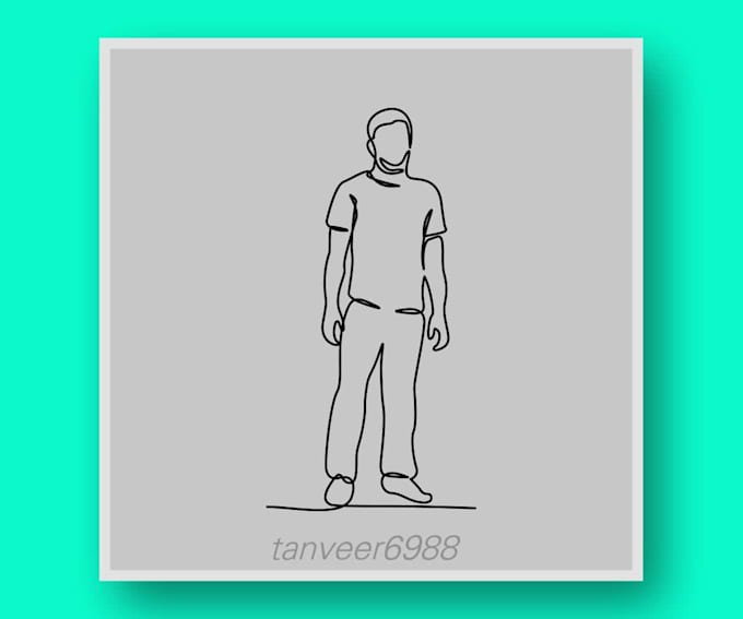 Draw continuous one line art and animations by Tanveer6988 | Fiverr
