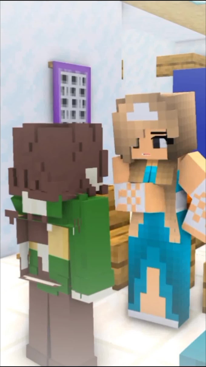 Create a minecraft 3d animation video by Spooky_99 | Fiverr