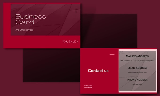 Design double side business card stationery and create logo by ...