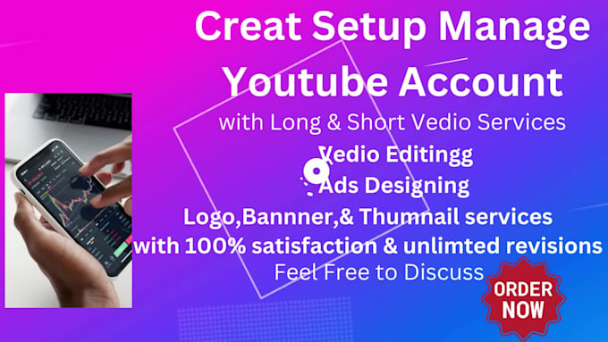 Manage youtube channel with 50 engaging shrots by Mali6368 | Fiverr