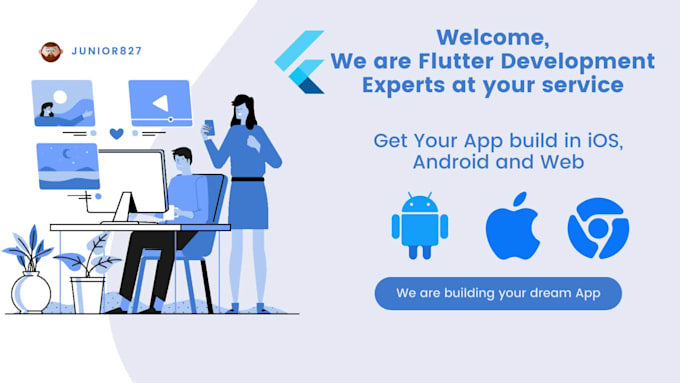 Develop android and ios app using flutter by Junior827 | Fiverr