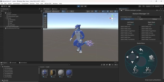 Create custom unique vrchat avatar furry protogen model rig by Samd9027 ...