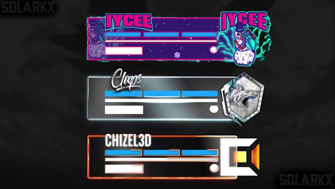 Make warzone custom animated health bar overlays by Solarkx | Fiverr